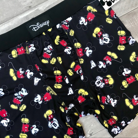 Disney | Underwear & Socks | Disney Mickey Mouse Mens Black Boxer ...